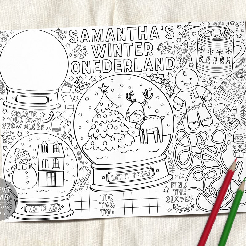 Winter Placemats - Etsy