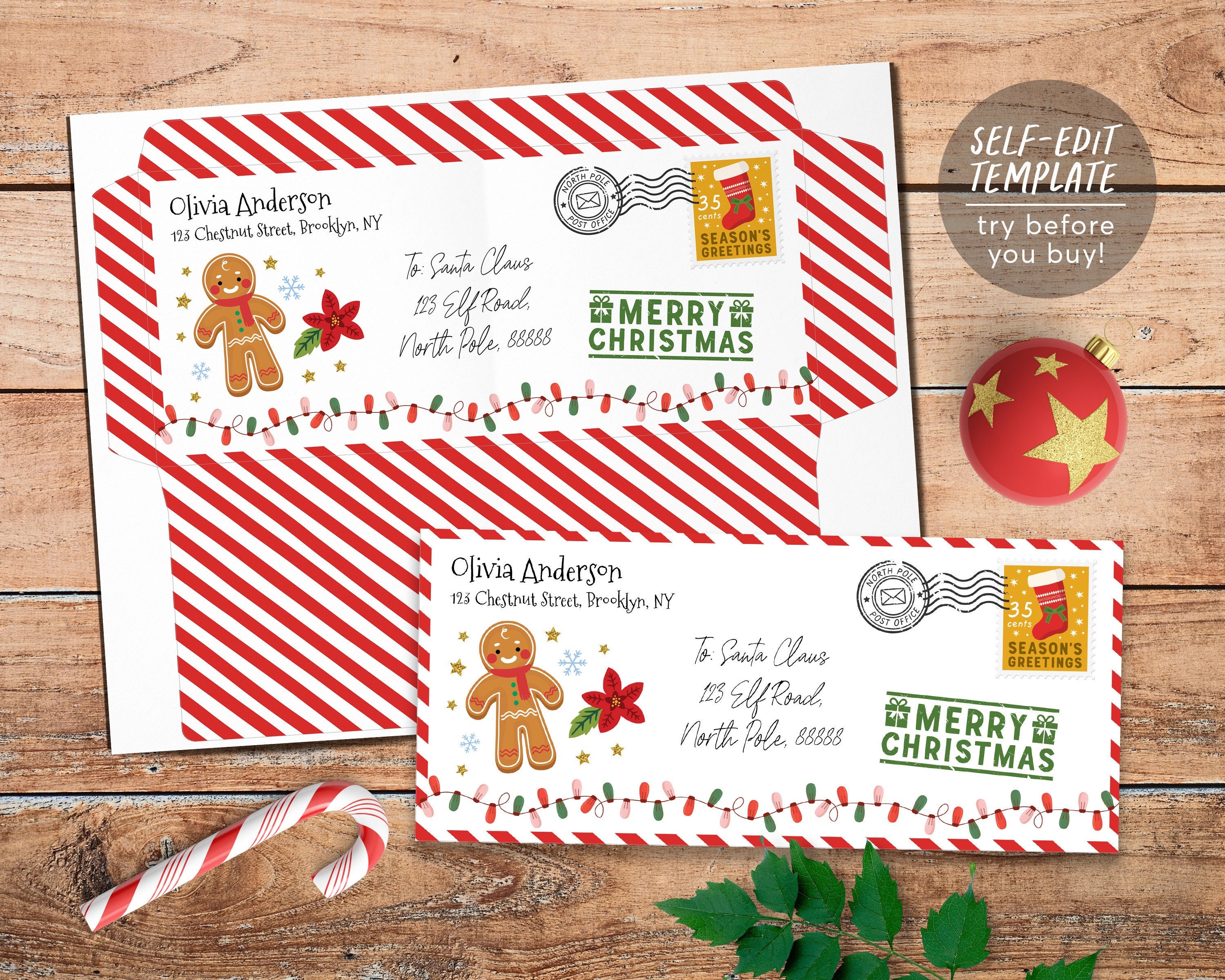 Letters From Santa Envelope