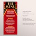 Red Carpet Dinner Menu Editable Template, Hollywood VIP Pass Sweet ...