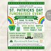 St. Patricks Day Fundraiser Flyer Editable Template, Shamrock Rainbow ...