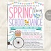 Spring Fling School Dance Flyer Editable Template, Easter School Dance ...
