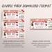 Christmas Night Out Gift Voucher Editable Template, Xmas Holiday Girls ...