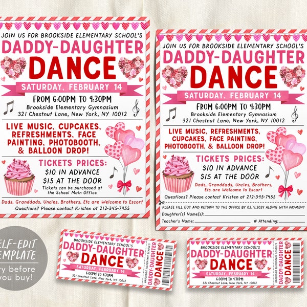Daddy Daughter Dance Flyer - Etsy
