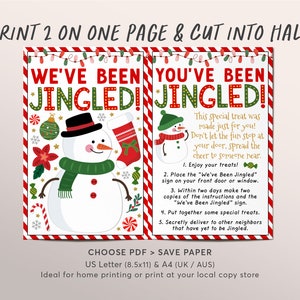We've Been Jingled Winter Game Editable Template, You've Been Jingled ...