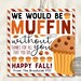 Fall Muffin Gift Tags Editable Template, Autumn Thanksgiving Would Be ...