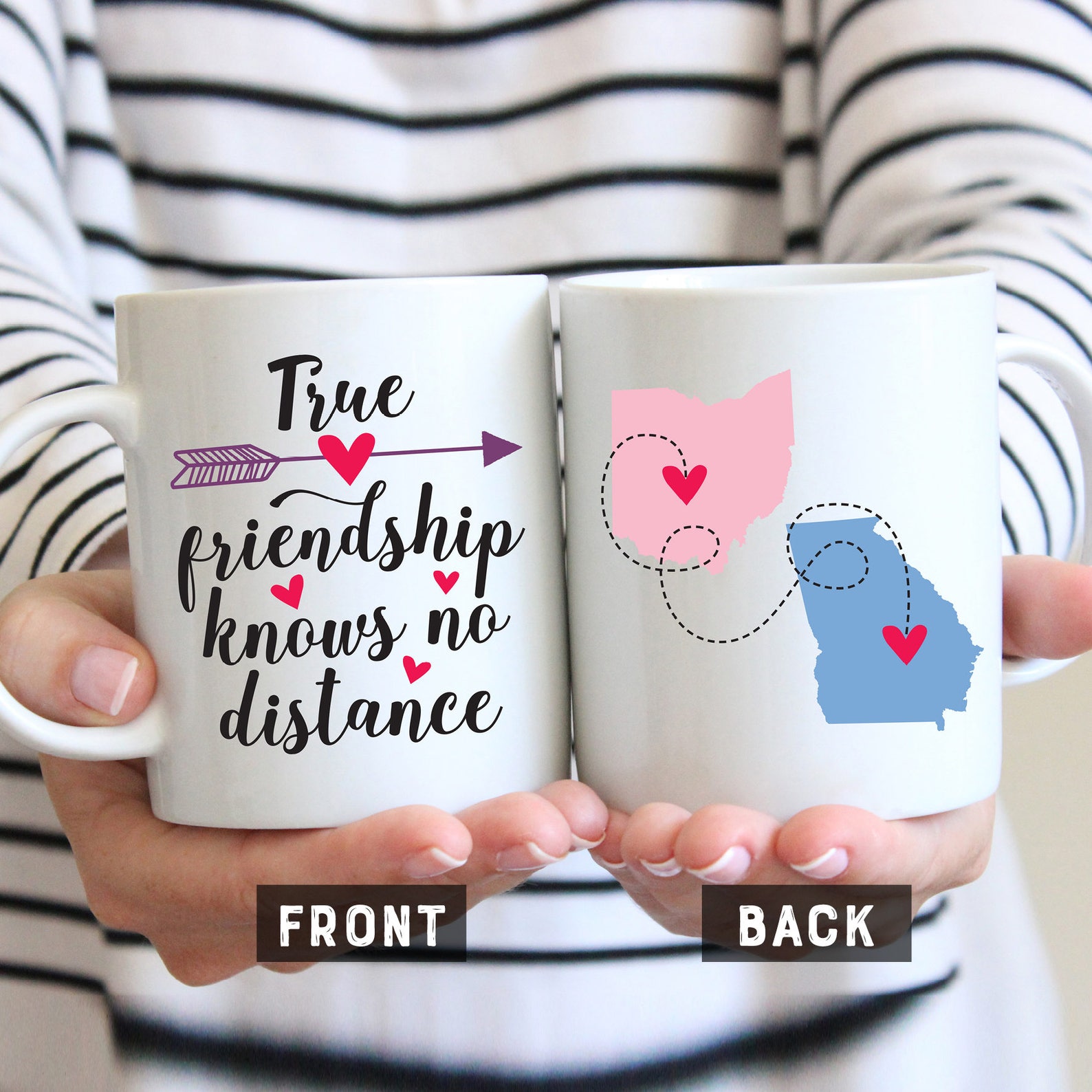 Best Friends Forever Mug Long Distance Friendship Mug Best | Etsy