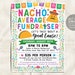 Fiesta Mexican Fundraiser Flyer Editable Template Taco Nacho - Etsy
