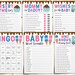 Ice Cream Baby Shower Games Bundle Editable Template, 12 Games Ice ...