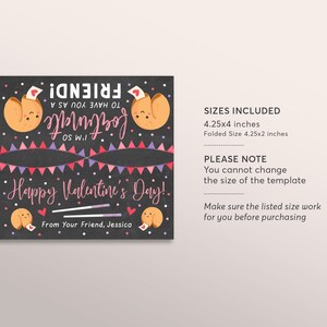 Fortune Cookie Valentine's Day Gift Bag Toppers Editable Template ...