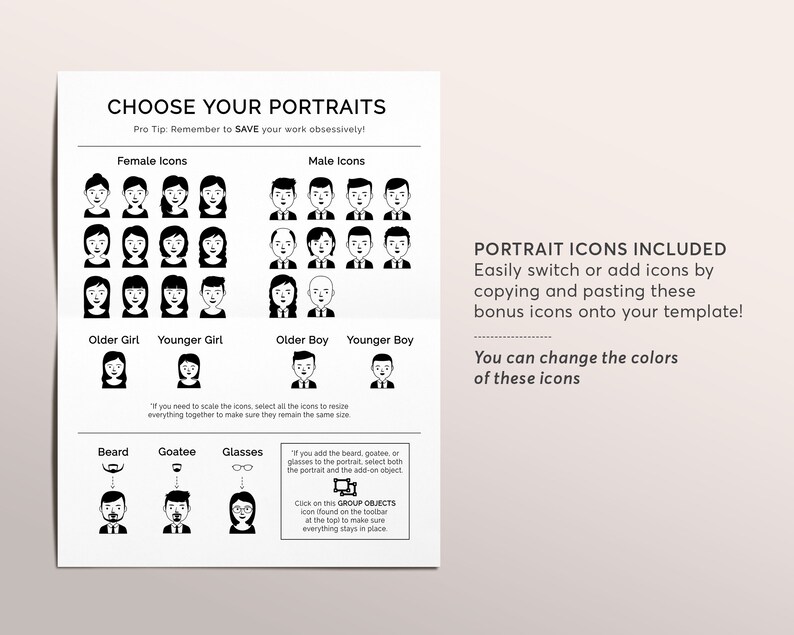 Silhouette Wedding Program Template Reception Infographic | Etsy