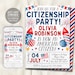 US Citizenship Party Invitation Editable Template, Naturalization ...