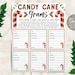 Christmas Candy Cane Gram Flyer Editable Template, Holiday Candy Gram ...