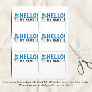 What's Your Snowman Name Game, Winter Christmas Party Activity Game ...