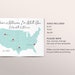 Editable Home is Wherever Im With You Travel Map Template, Military ...