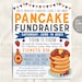 Pancake Breakfast Fundraiser Flyer Editable Template, Flapjacks Brunch ...