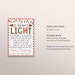 A Teachers Light Gift Tag Editable Template, Teacher Christmas Ornament ...