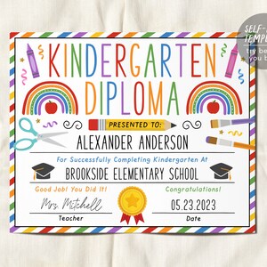 Kindergarten Graduation Ceremony BUNDLE Editable Template, Class ...