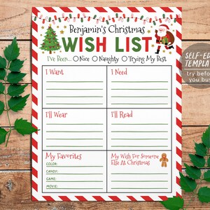 BUNDLE Official Letter to and From Santa KIT Editable Template ...