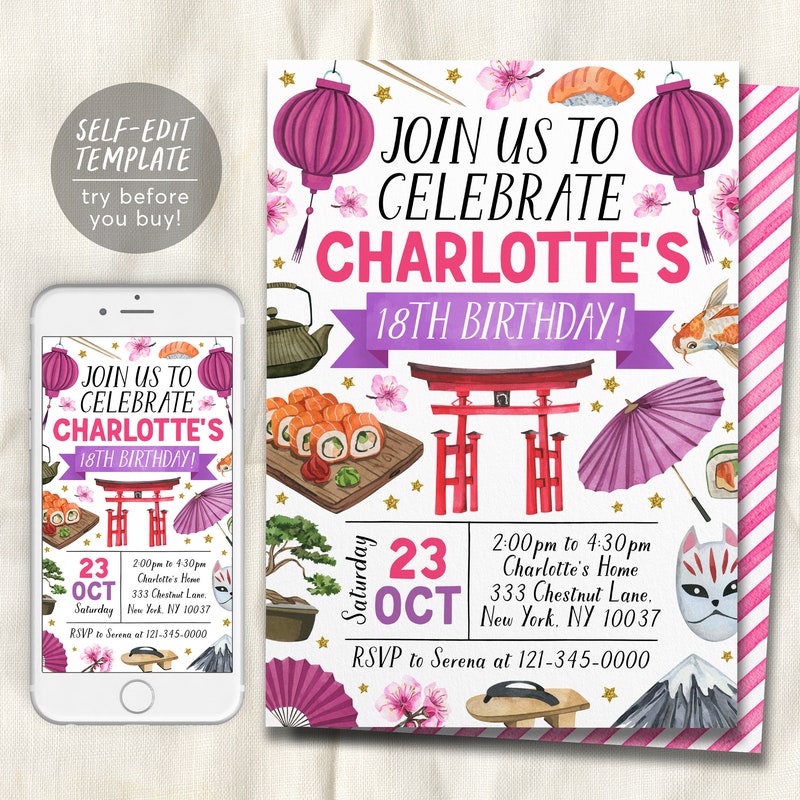 Japanese Theme Party - Etsy