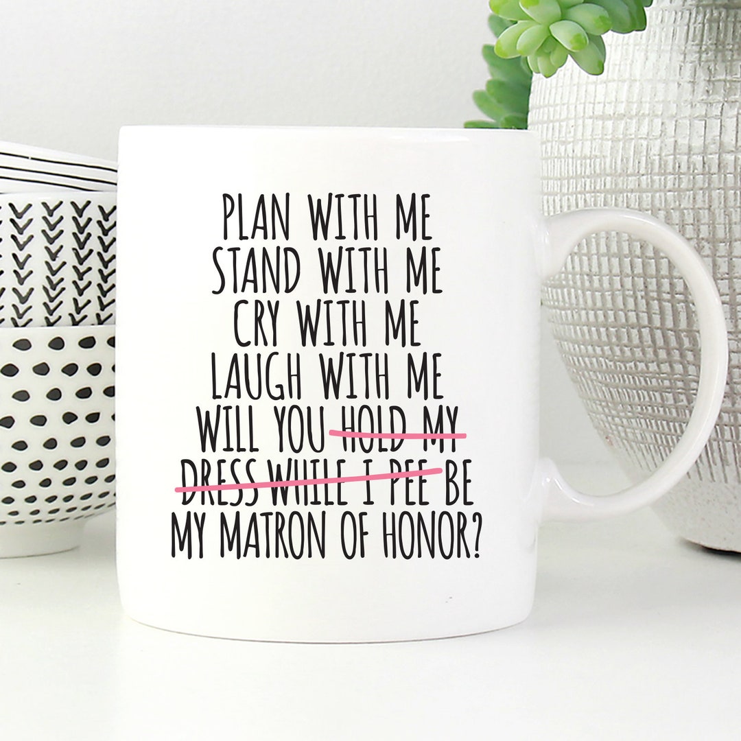 Funny Matron of Honor Proposal Gift, MOH Gift, Funny Matron of Honor ...