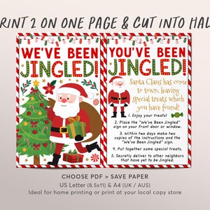 We've Been Jingled Christmas Game Editable Template, You've Been ...