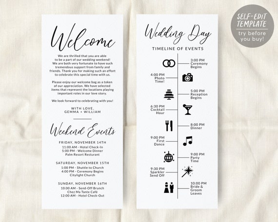 Destination wedding invitation timeline 60 photos - Astyledwedding.com