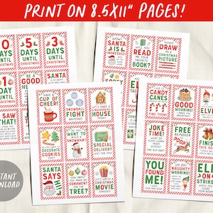 Elf Notes Cards Printable, 2x3 Mini Elf Note, Elves Santa Christmas ...