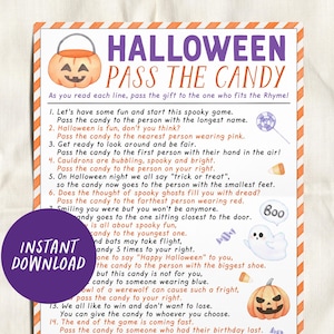 Halloween Pass the Candy Game, Pass the Prize Game, Kids Teens Adults ...