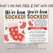 We've Been Socked Game Editable Template, Christmas Stocking You've ...