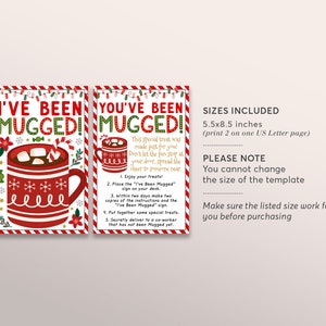 We've Been Mugged Christmas Coworker Office Party Game Editable ...