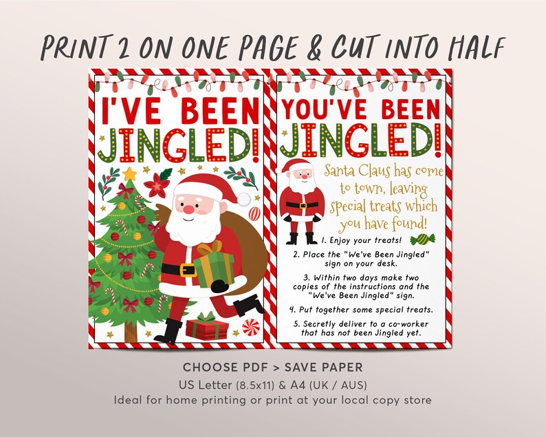 We've Been Jingled Coworker Christmas Game Editable Template, I've Been ...