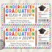 Kindergarten Graduation Ceremony Ticket Editable Template, Class Grad ...