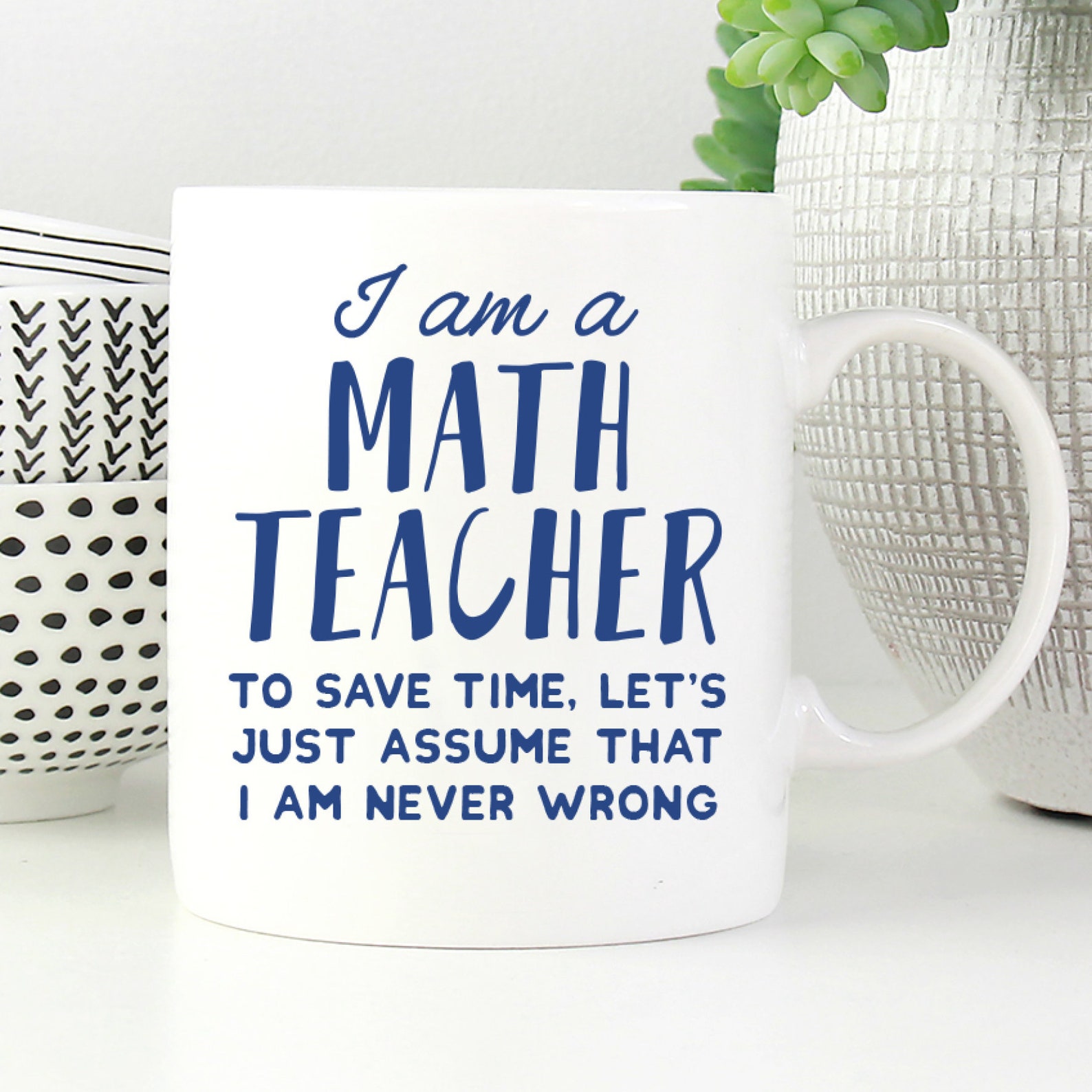 Funny Math Teacher Mug Funny Math Teacher Gift Gift for - Etsy