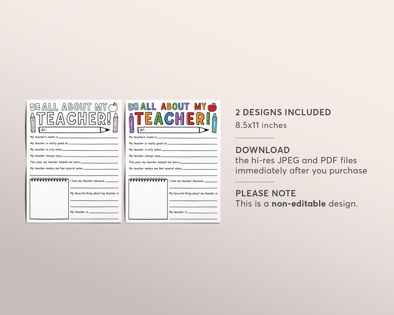 Teacher Appreciation Week Printable Teacher Coloring Page - Etsy