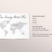 Editable World Map Guest Book Alternative Template Travel - Etsy
