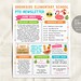 June PTO PTA Newsletter Flyer Editable Template, Summer Beach Flyer ...