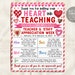 Valentine's Day Teacher Staff Appreciation Week Itinerary Flyer ...
