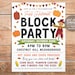 Fall Block Party Festival Harvest Editable Template, Neighborhood Party ...