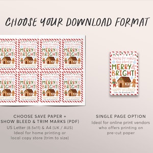 Christmas Gift Tags Editable Template, Thanks for Making This School ...