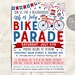4th of July Bike Parade Flyer Invitation Editable Template, Bicycle ...