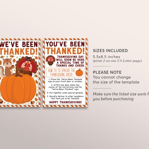 We've Been Thanked Game Editable Template, You've Been Thanked ...