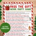Pass the Gift Work Party Game Printable, Christmas Holiday Pass the ...