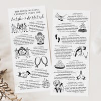 Hindu Wedding Ceremony Program Template (DIY Canva) - Etsy