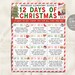 Christmas Holiday Appreciation Flyer Editable Template, 12 Days of ...