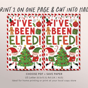 You've Been Elfed Coworker Game Editable Template, We've Been Elfed I ...