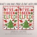 You've Been Elfed Coworker Game Editable Template, We've Been Elfed I ...