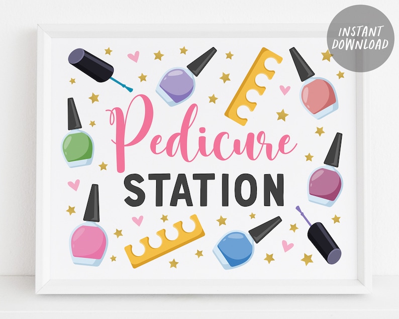 Spa Party Birthday Signs Decor BUNDLE for Birthday Party, Facial ...