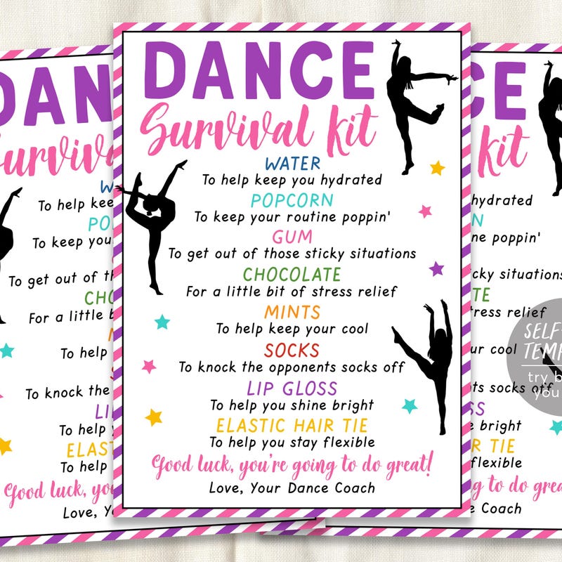Cheerleader Survival Kit - Etsy