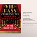 VIP Pass Birthday Welcome Sign Editable Template, Red Carpet Hollywood ...