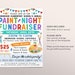 Paint Night Fundraiser Flyer Editable Template, Family Art Night ...